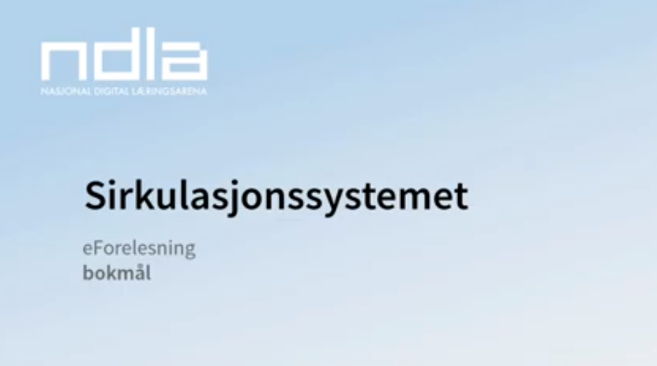 Sirkulasjonssystemet – e-forelesning - Helsefremmende arbeid (HS-HSF vg1) - NDLA