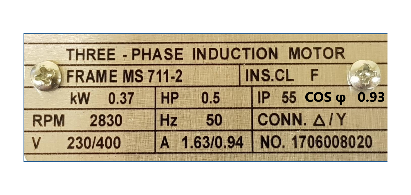 Motorens merkeskilt - Energi- og styresystemer (EL-ELE vg1) - NDLA