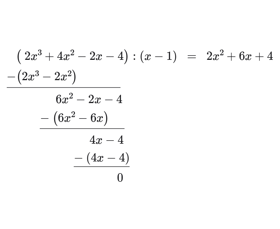 Bruk av polynomdivisjon. Faktorisering og likninger - Matematikk 1T - NDLA